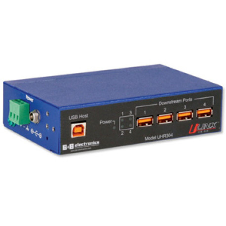 B+B U-Linx USB Hub 4 port Industriell Isolerad 4KV hos Loh Electronics AB