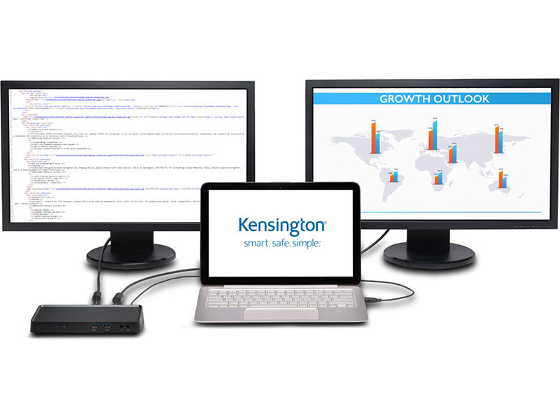 Kensington SD3600 USB3.0 Dual Docking Station VESA hos Loh Electronics AB