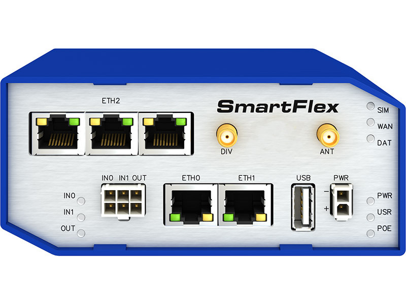 B+B SmartFlex LTE450 Router 5 eth WiFi plast hos Loh Electronics AB