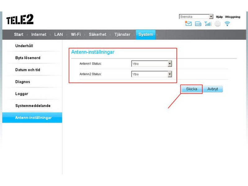 Tele2 Huawei B593s 3G/4G router hos Loh Electronics AB