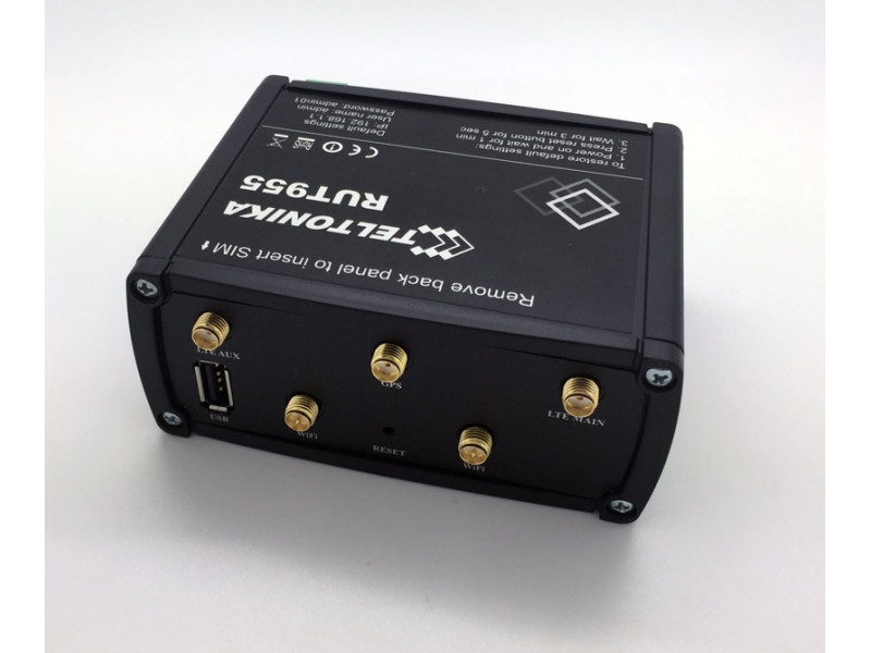 Teltonika RUT955 LTE 4G router med RS232/RS485 I/O hos Loh Electronics AB